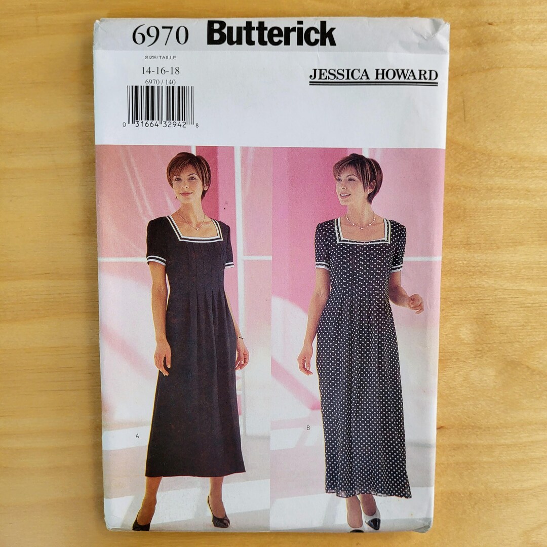 Butterick Sewing Pattern 6970 Misses' Dress Size 14-18 - Etsy