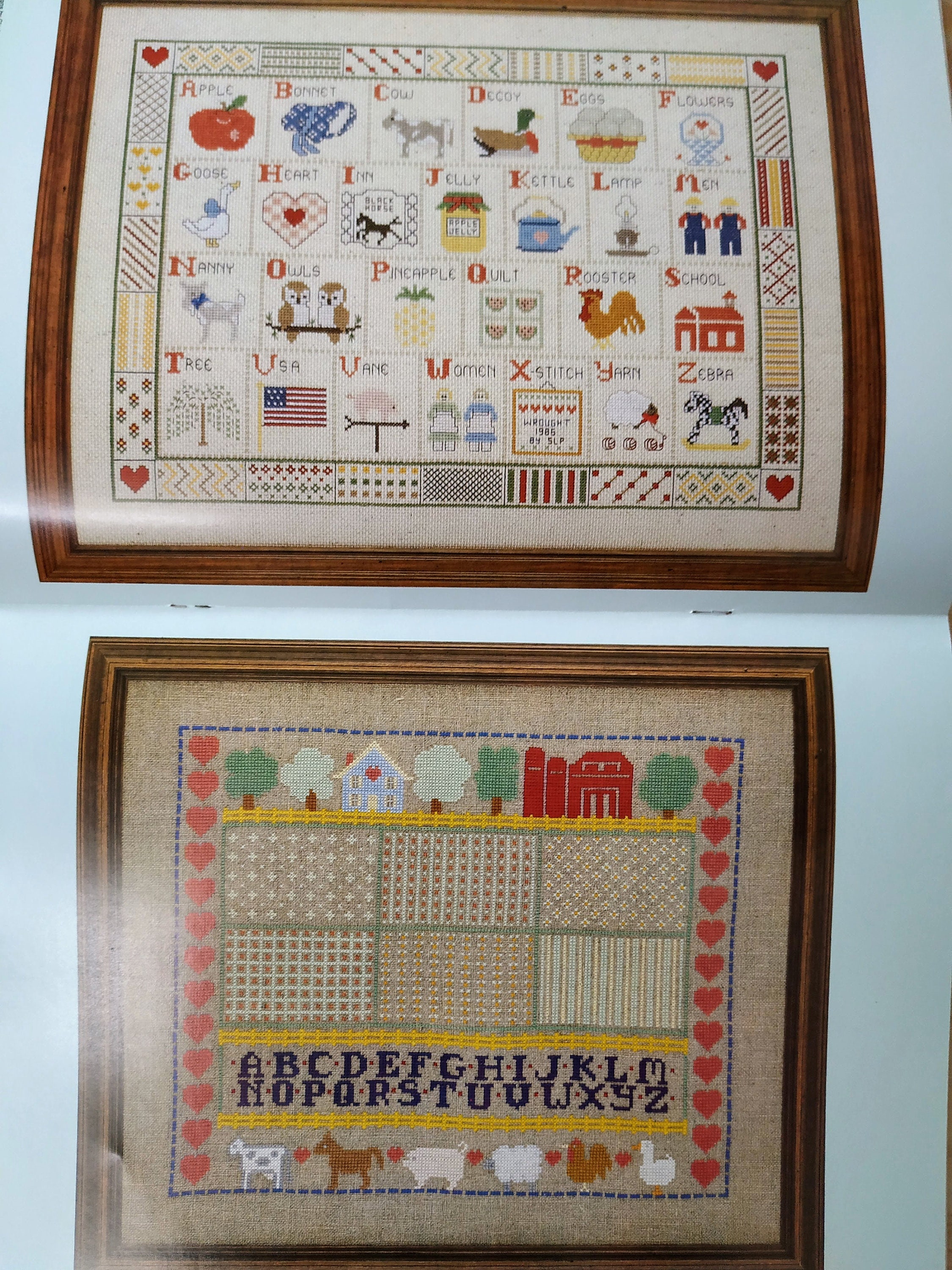 Vintage Country Abc's Cross Stitch Booklet Designs by Gloria & Pat ...