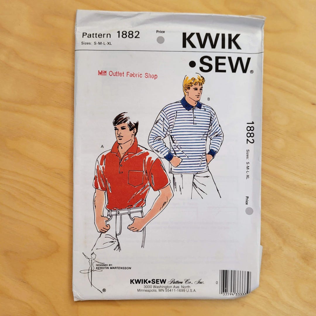 Kwik Sew Sewing Pattern 1882 Men's Shirts Size S-XL - Etsy