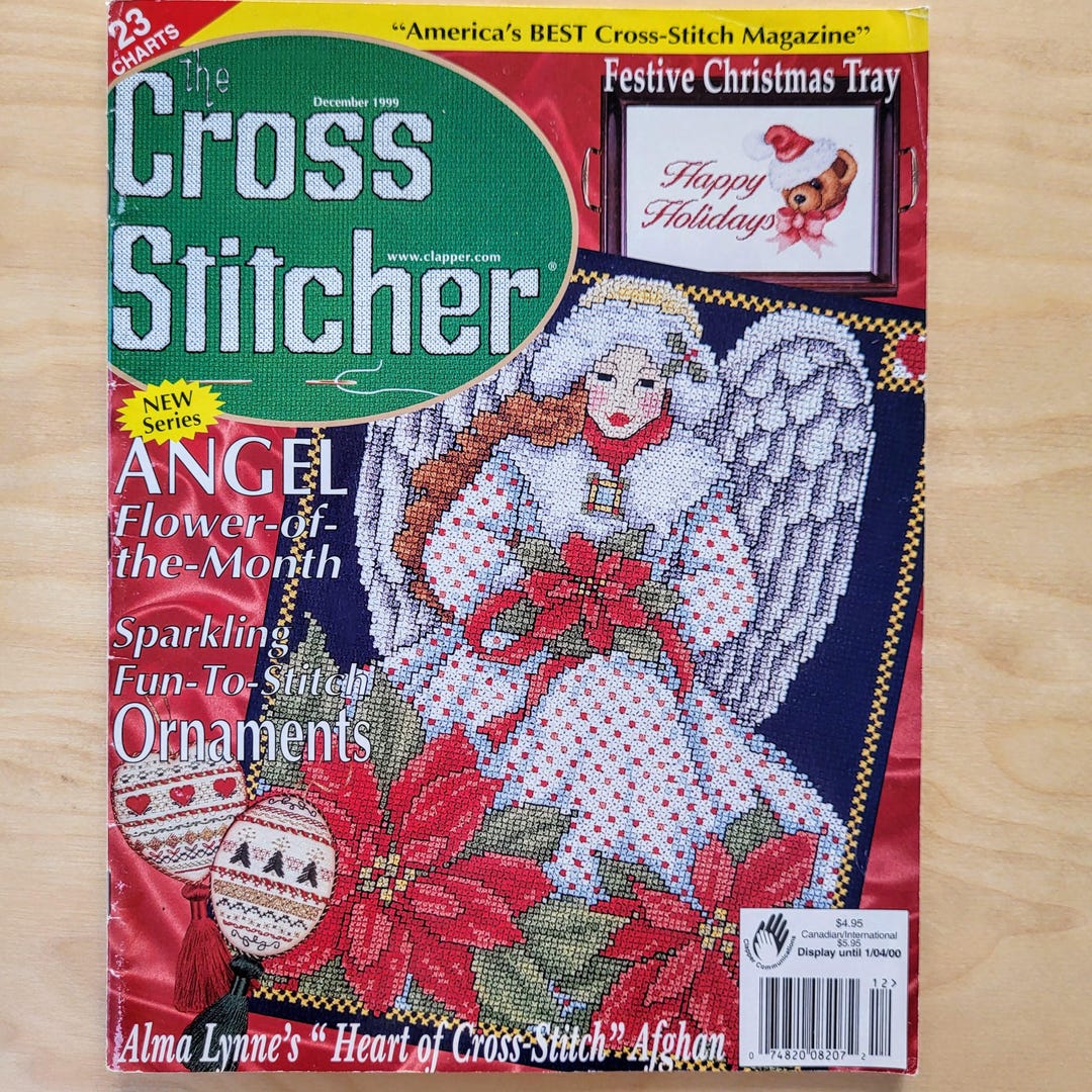 Counted Cross Stitch Magazine Cross Stitcher December 1999, Christmas Stocking, Christmas ...