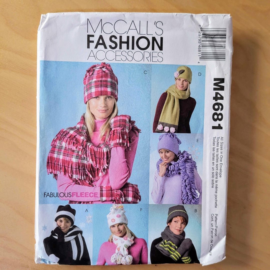 Mccall's Sewing Pattern M4681 Winter Hats, Fashion Accessories , Misses ...