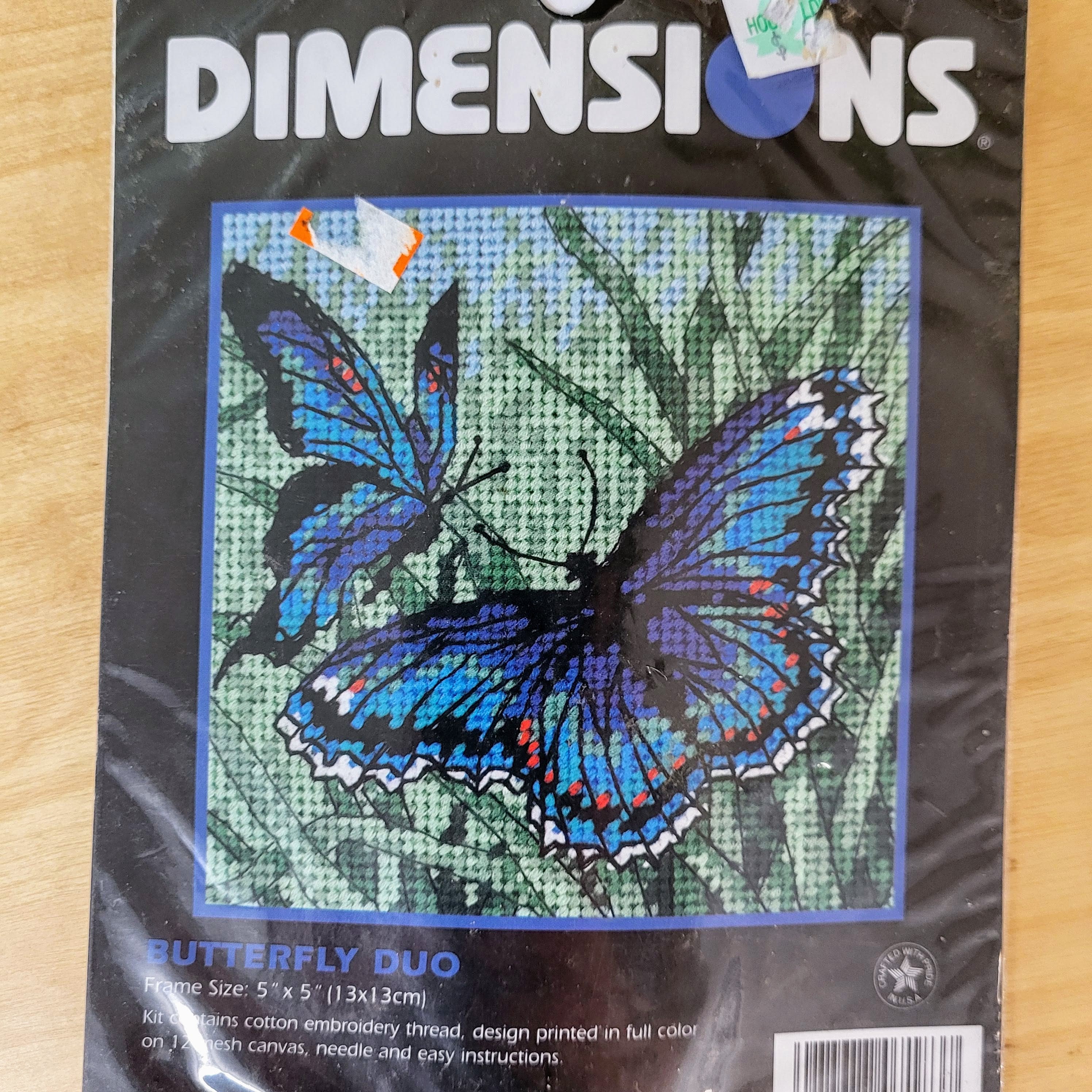 Vintage Dimensions Needlepoint Kit Butterfly Duo - Etsy