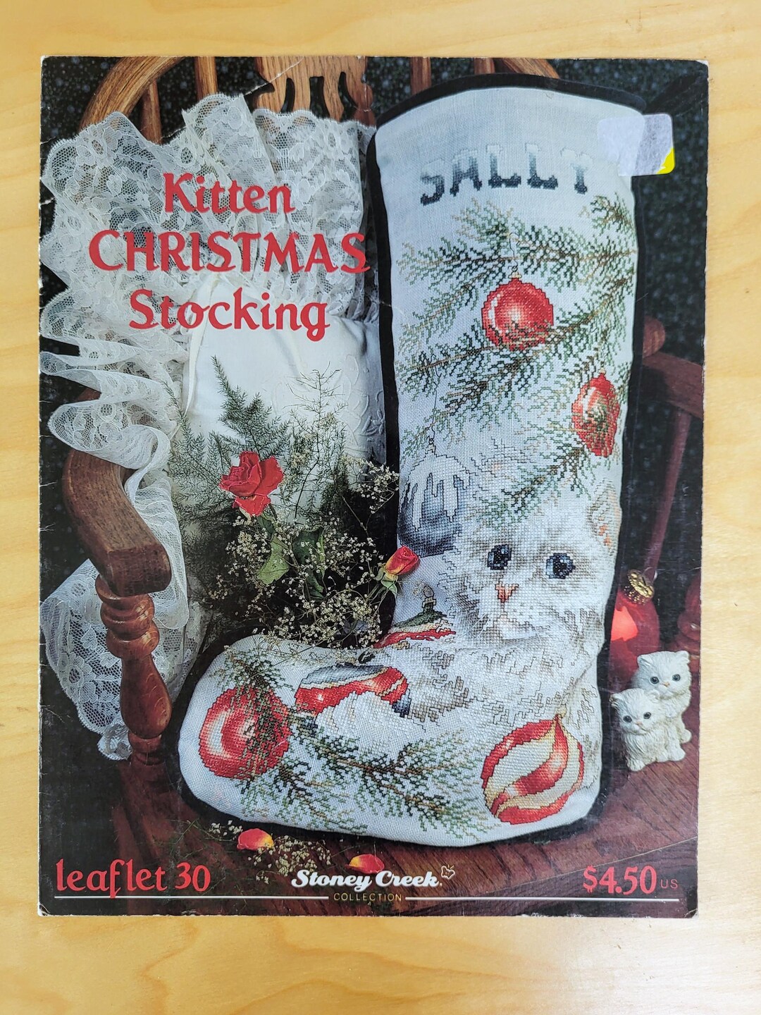 Counted Cross Stitch Pattern Kitten Christmas Stocking by Stoney Creek ...