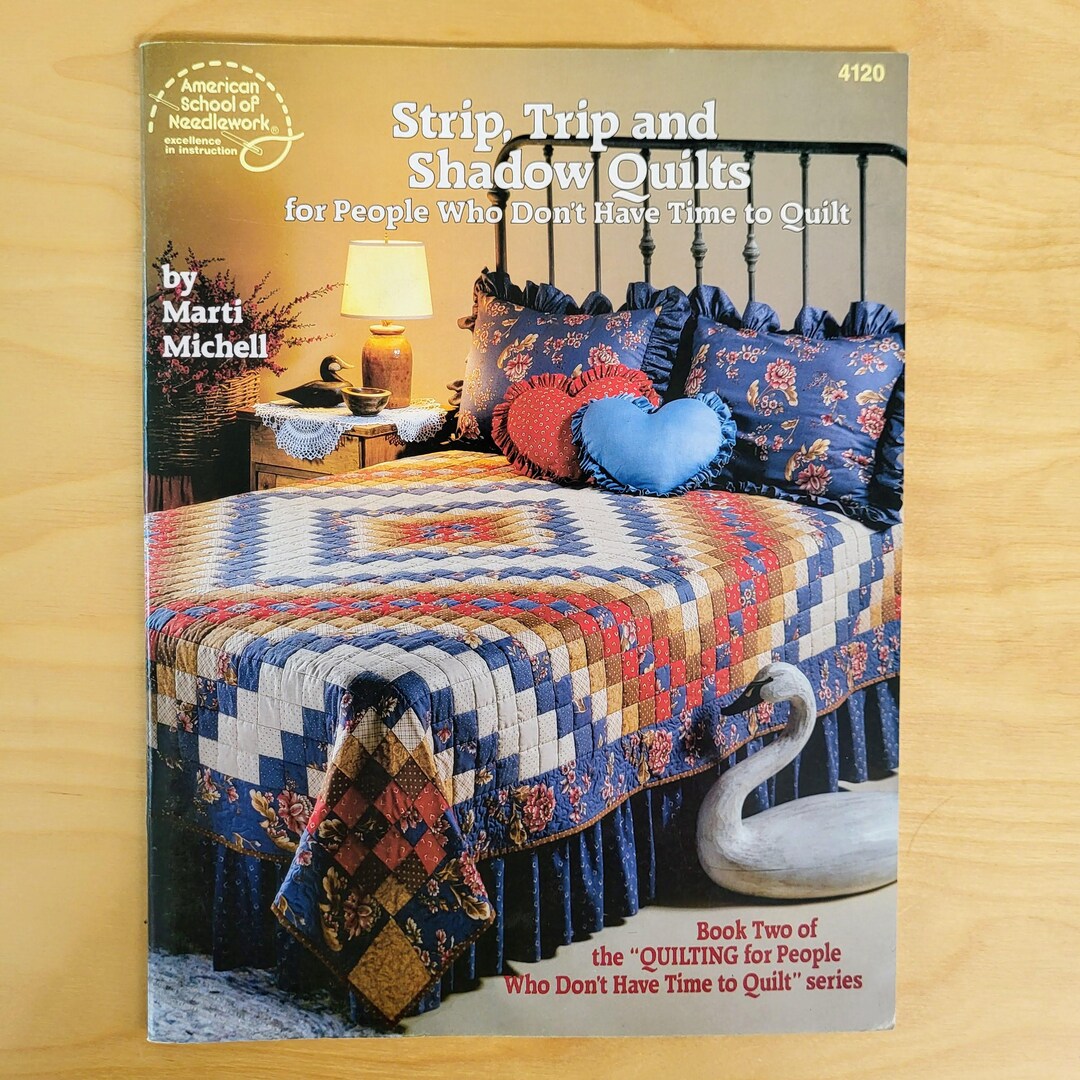 Vintage Quilting Pattern Book Strip, Trip and Shadow Quilts by Marti ...