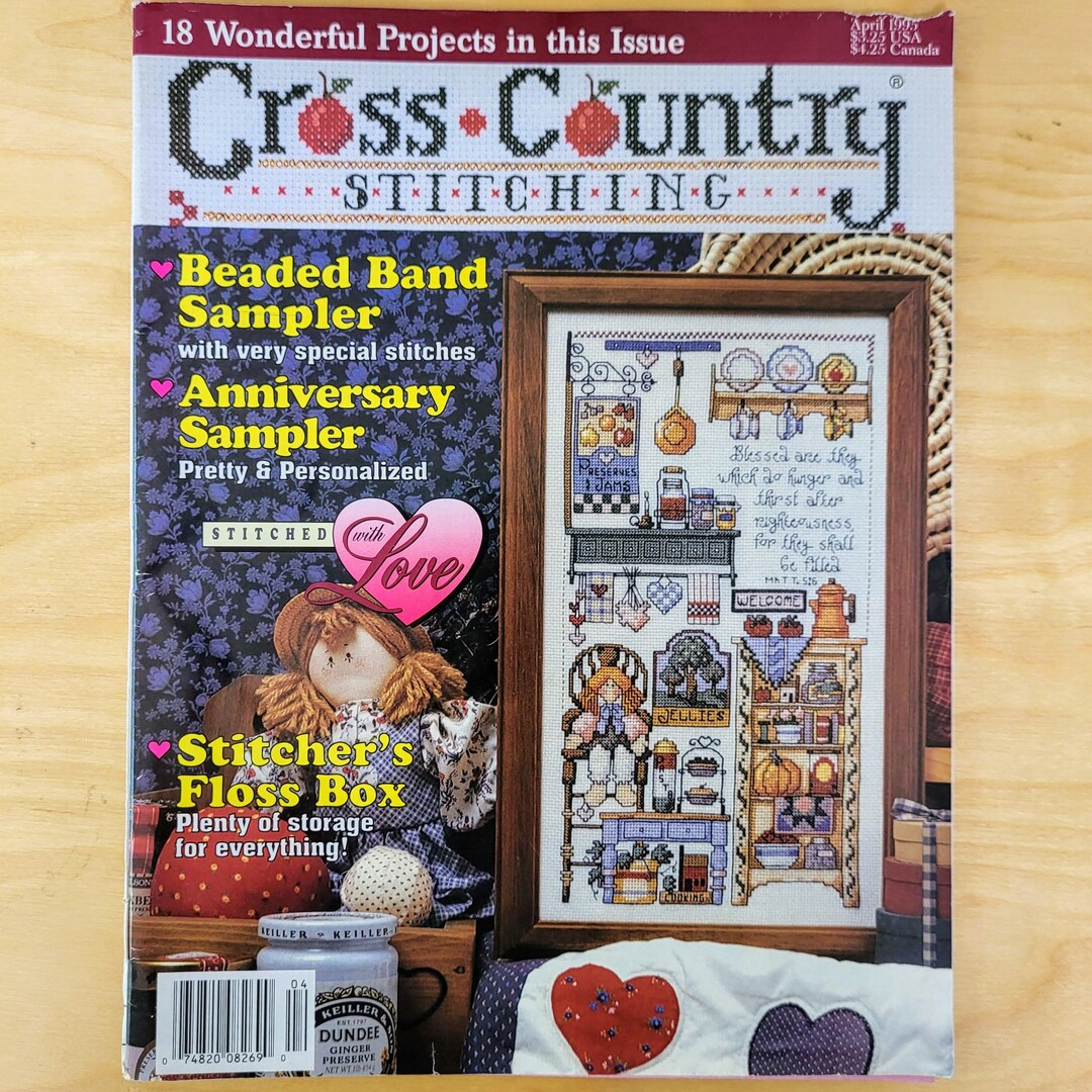 Vintage Cross Stitch Magazine Cross Country Stitching April 1995 ...