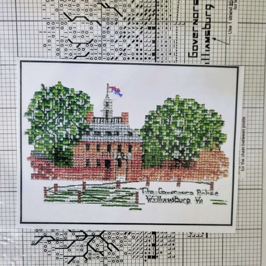 Ronnie Rowe Designs Counted Cross Stitch Kit the Governors Palace ...