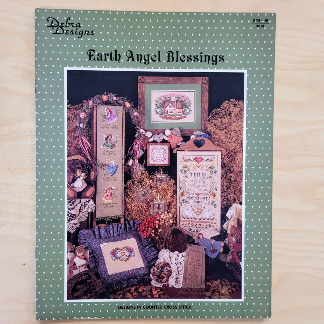 Counted Cross Stitch Book Earth Angel Blessings by Debra Designs ...