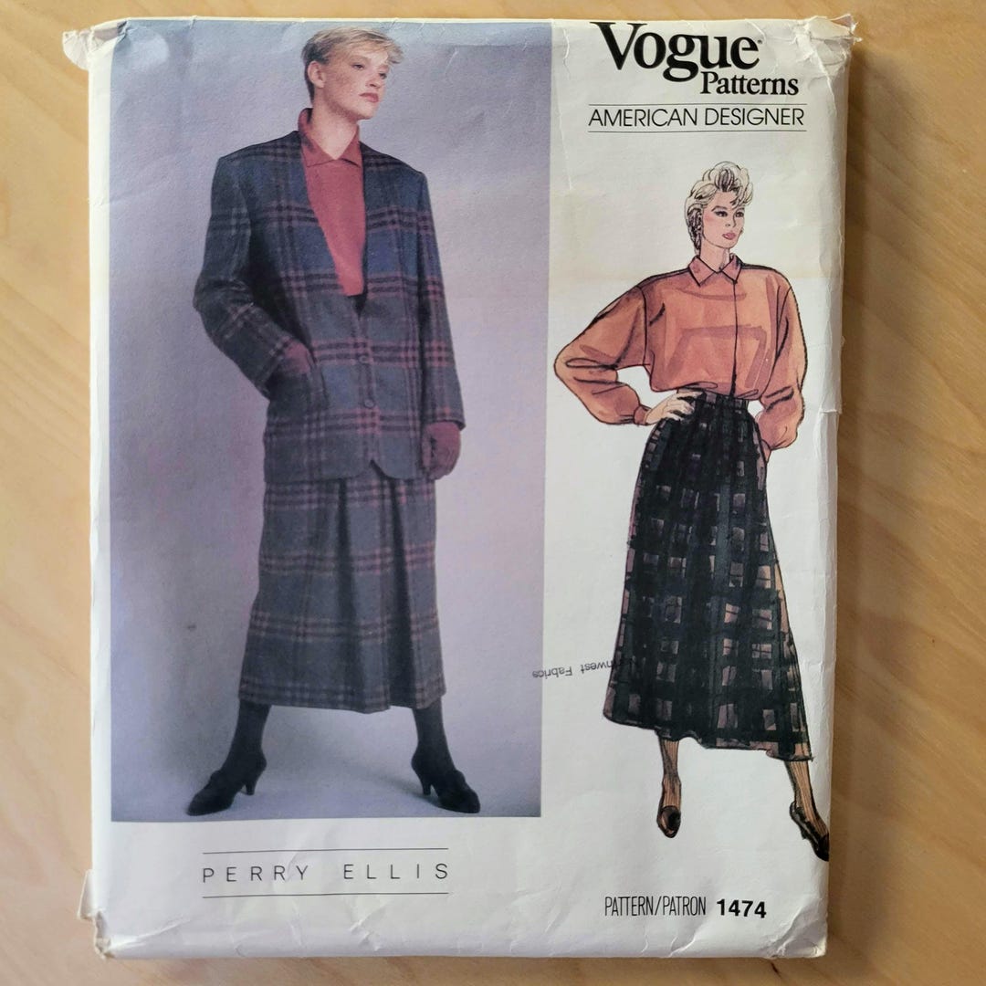 Vogue Sewing Pattern 1474 Misses' Jacket, Skirt and Blouse Sizes 10 - Etsy