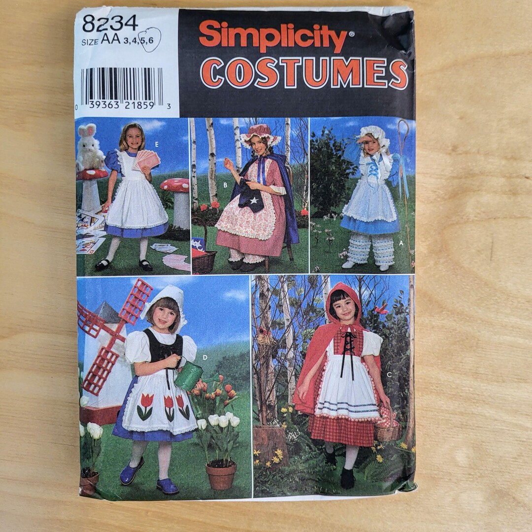 Simplicity Sewing Pattern 8234 Halloween Children's & Girls' Alice in ...