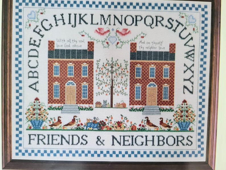 Vintage Counted Cross Stitch Pattern by Ellen Stouffer Friends and ...