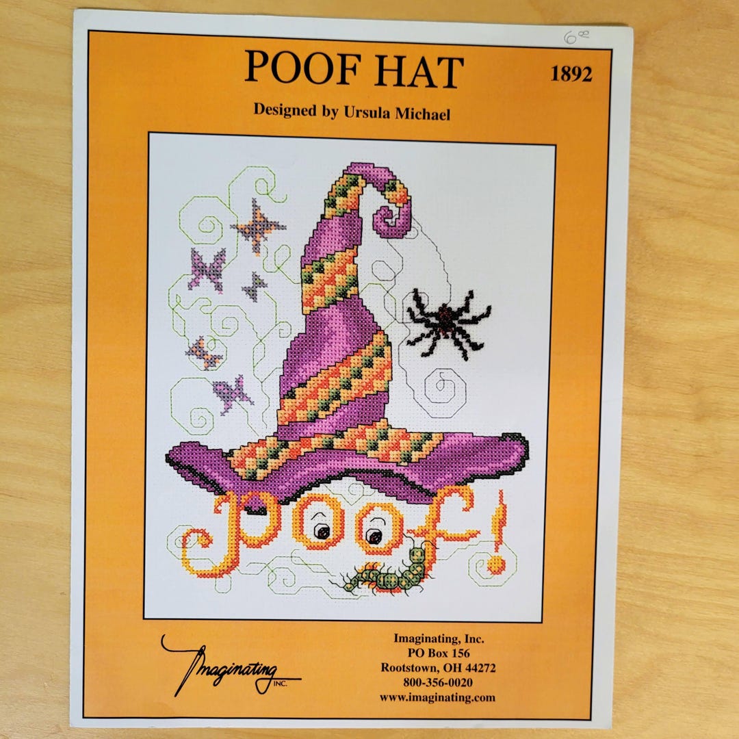 Imaginating Counted Cross Stitch Pattern Poof Hat by Ursula Michael ...