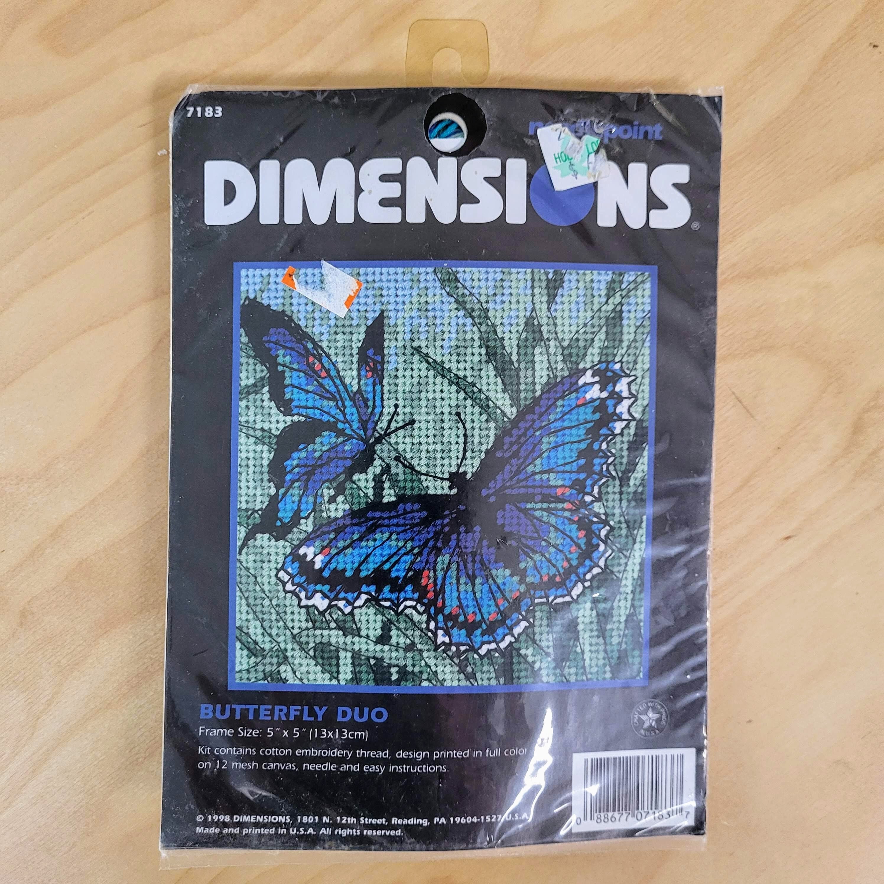 Vintage Dimensions Needlepoint Kit Butterfly Duo - Etsy