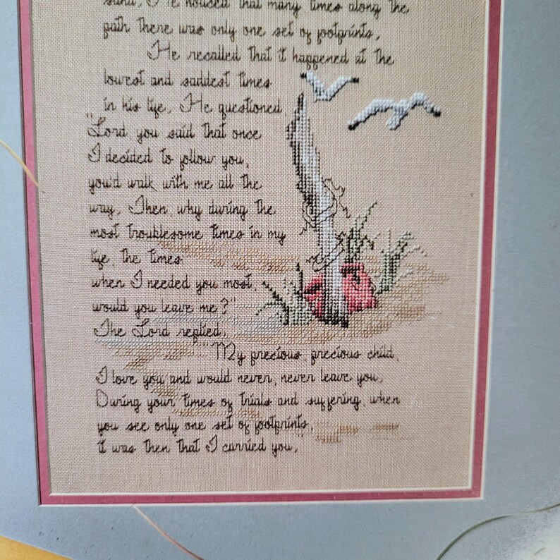 Vintage Praying Hands Counted Cross Stitch Leaflet Footprints - Etsy