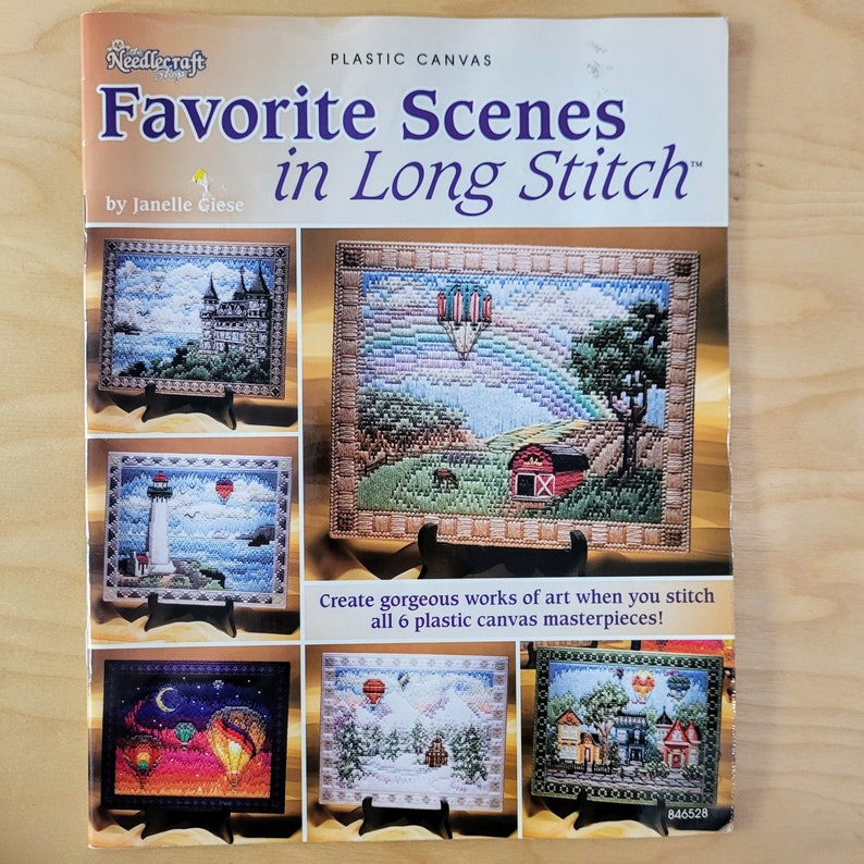 Favorite Scenes in Long Stitch by Janelle Giese, 6 Plastic Canvas ...