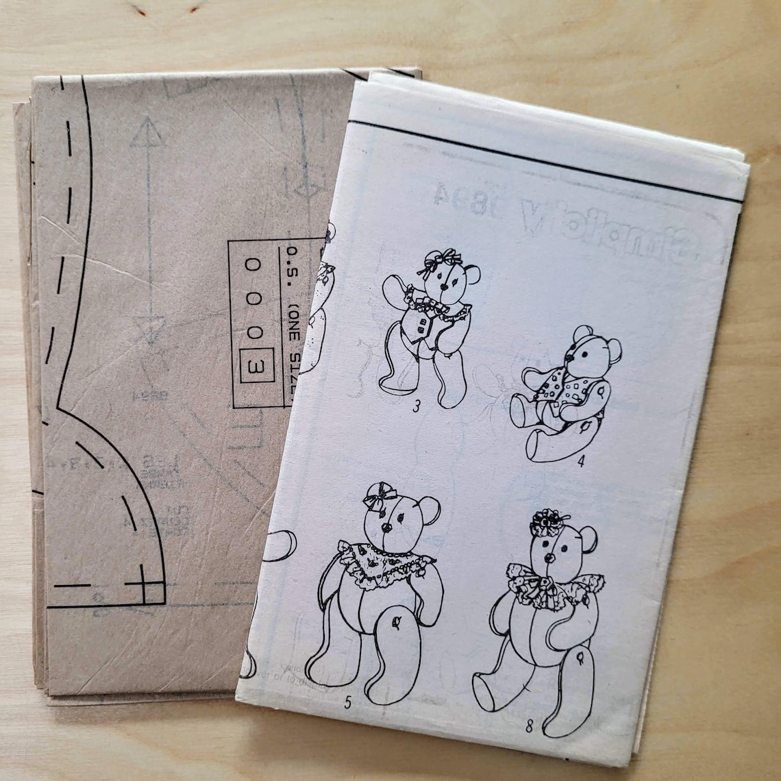 Simplicity Sewing Pattern 9894 Stuffed Teddy Bears Sewing Pattern 15 ...