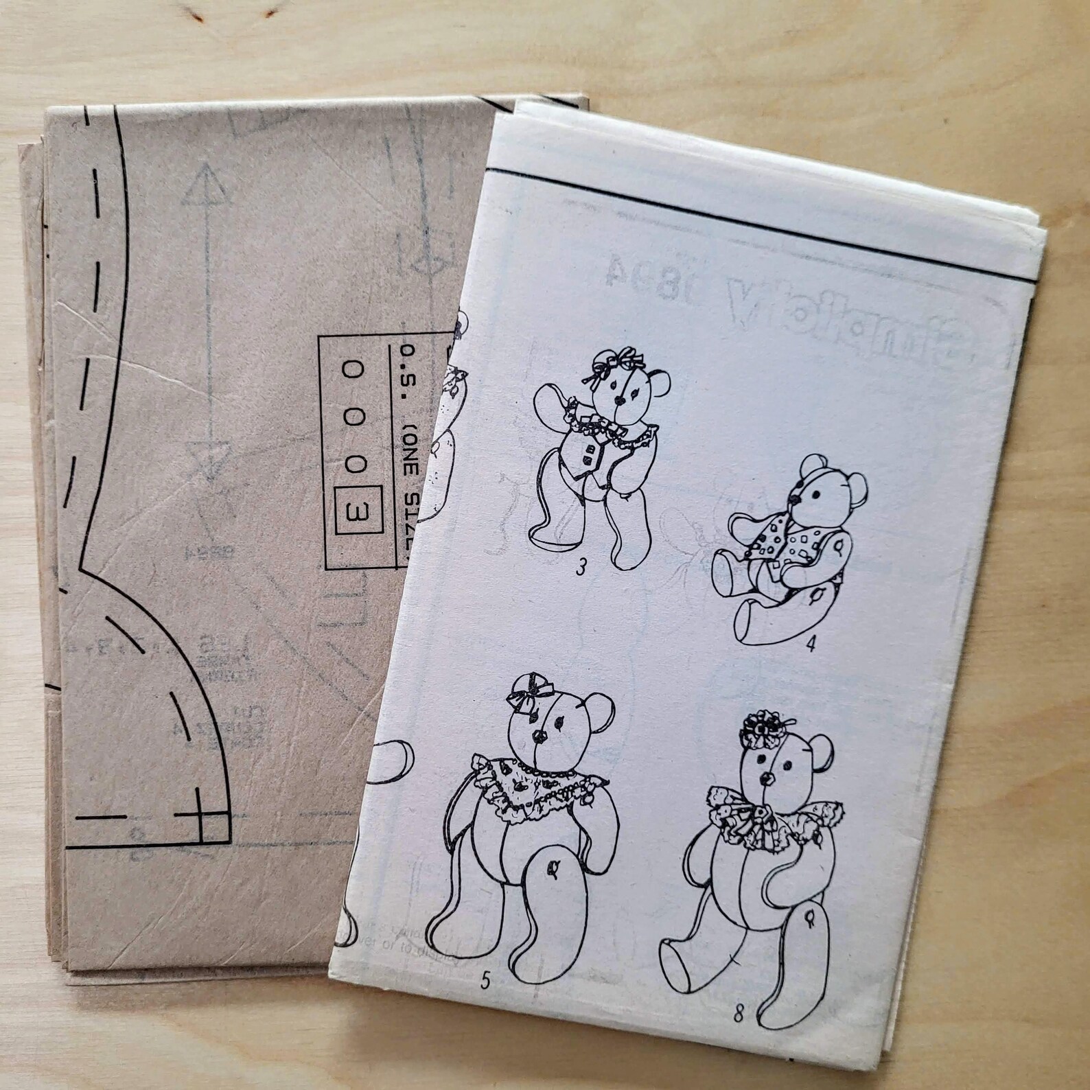 Simplicity Sewing Pattern 9894 Stuffed Teddy Bears Sewing Pattern 15 ...