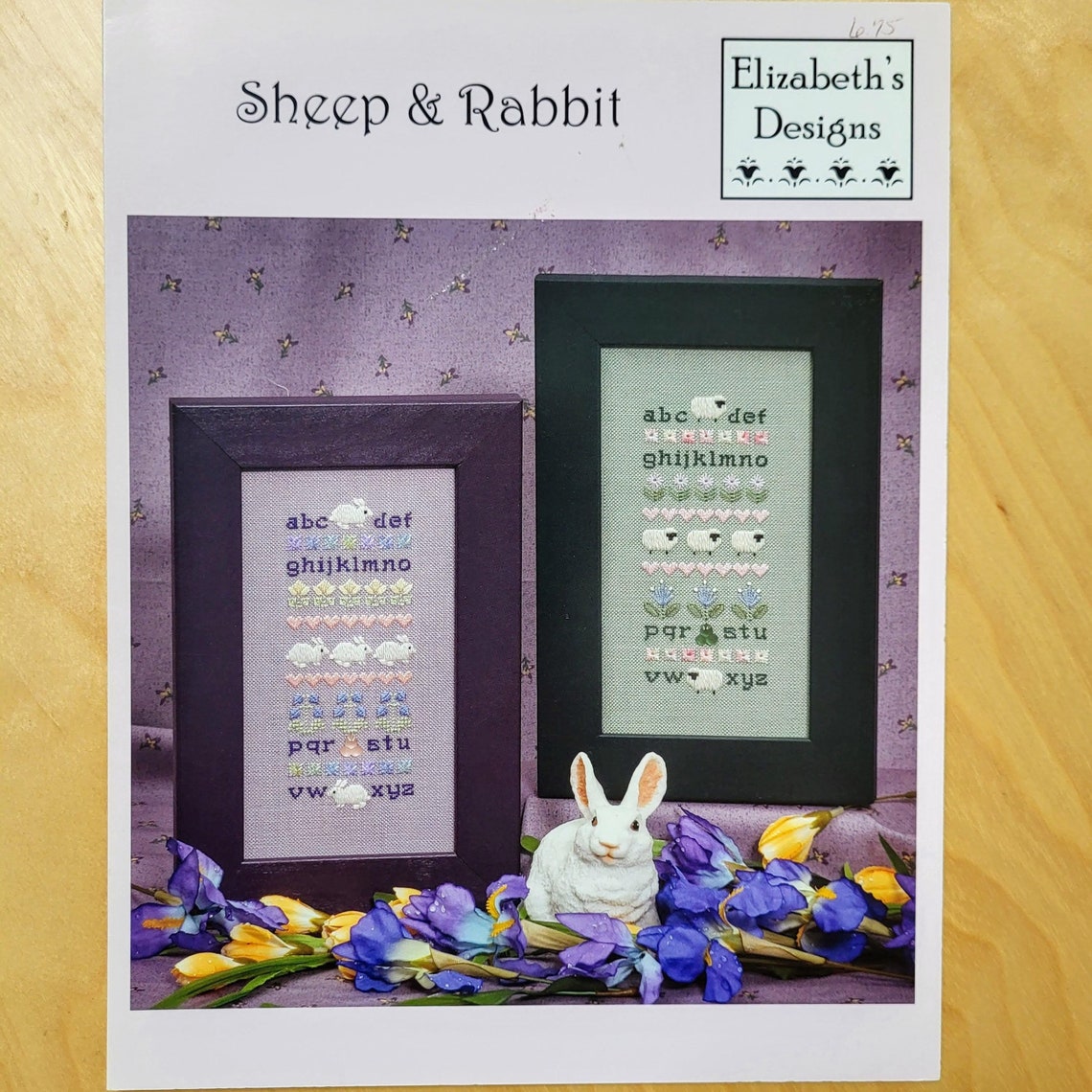 Vintage Counted Cross Stitch Pattern Sheep and Rabbit by Elizabeth's ...