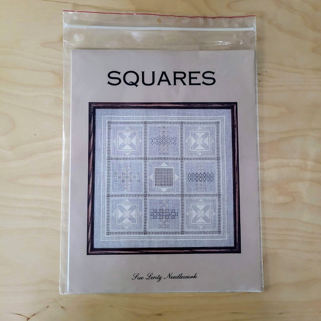 Vintage Squares Embroidery Hardanger Embroidery Pattern by Sue Lentz Needlework - Etsy
