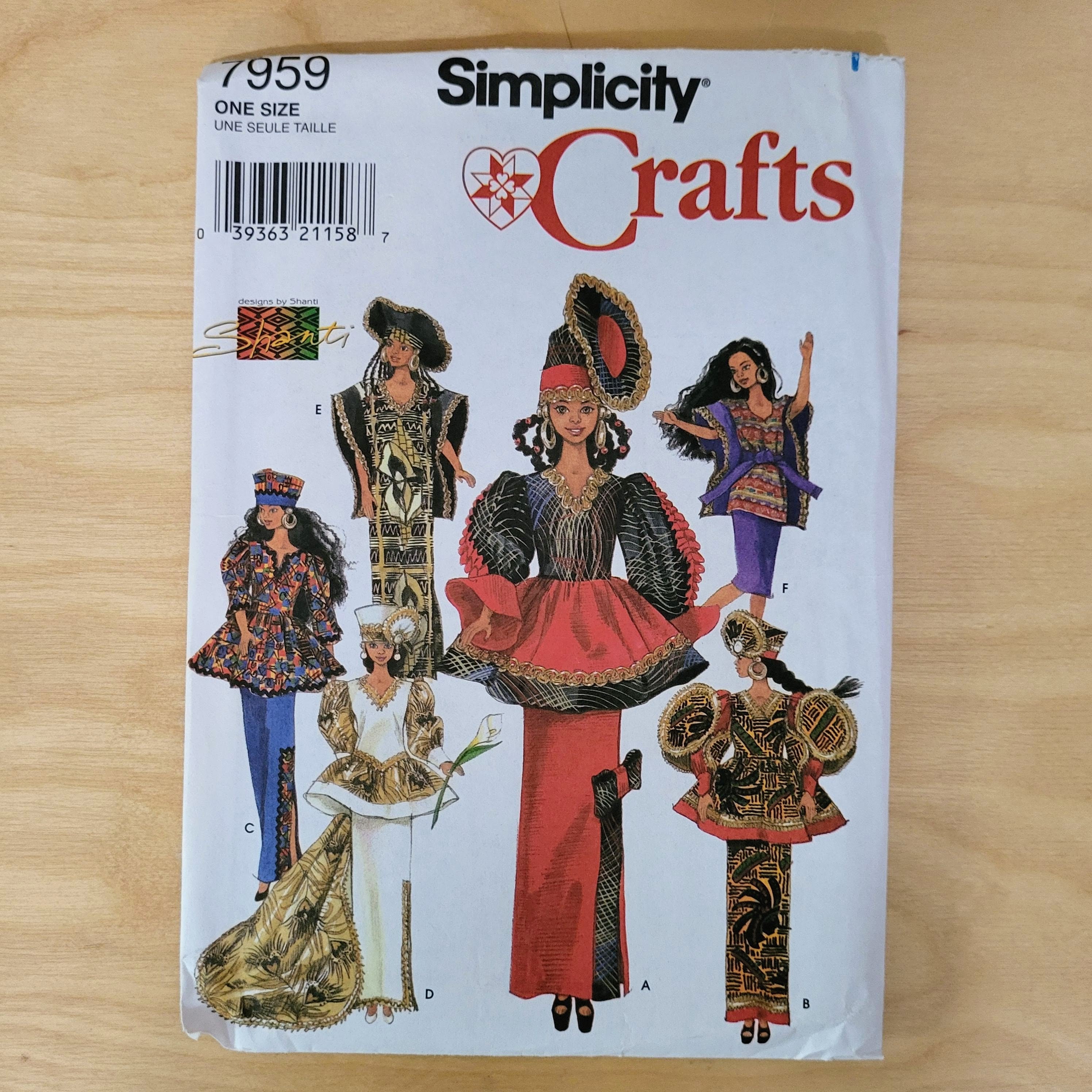 Simplicity Sewing Pattern 7959 Barbie Fashion Doll Clothes Designs by ...