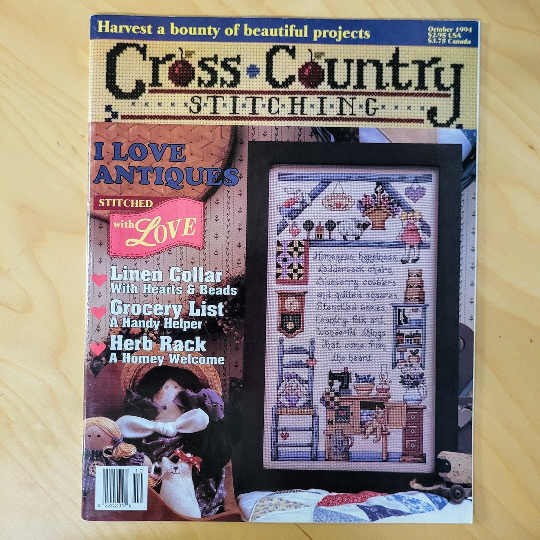 Vintage Cross Stitch Magazine Cross Country Stitching October 1994 ...