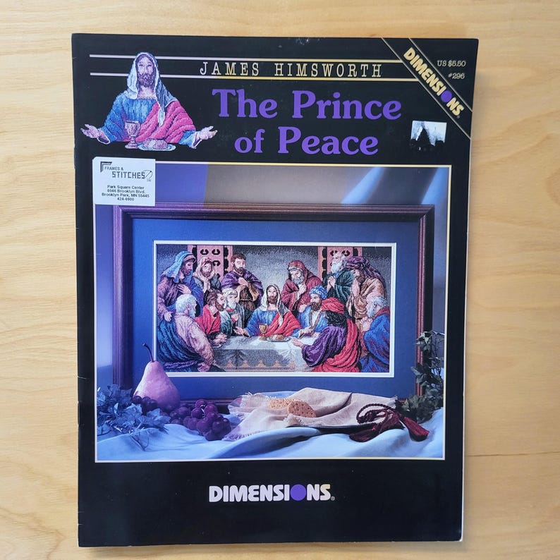 Vintage Dimensions Counted Cross Stitch Pattern the Prince of Peace by ...