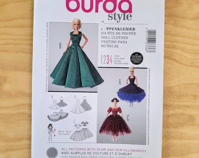 Burda Sewing Pattern 7336 Barbie Fashion Doll Clothes - Etsy