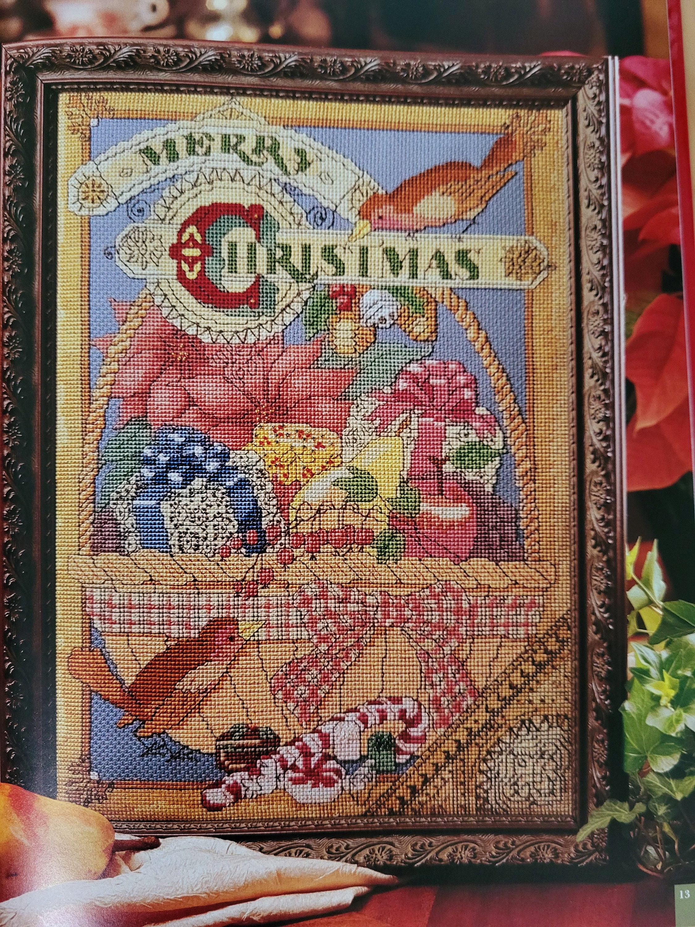 Counted Cross Stitch Book A Cross Stitch Christmas, Christmas ...