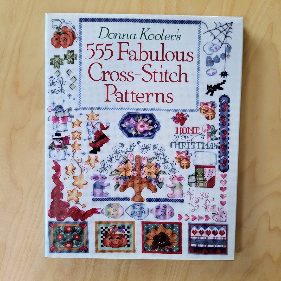 Vintage Counted Cross Stitch Book Donna Kooler's 555 Fabulous Cross ...