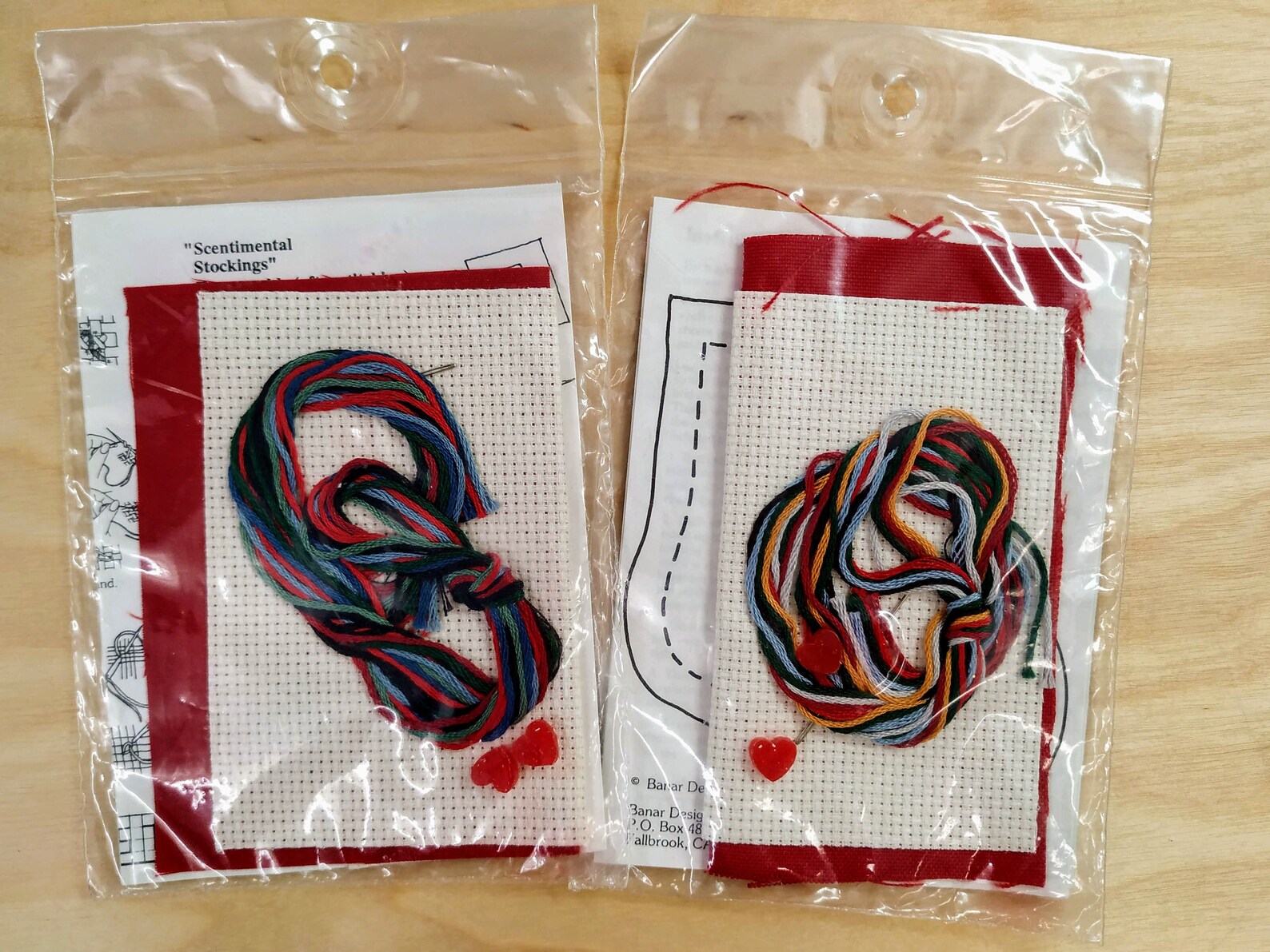 Set of 2 Banar Designs Scentimental Stocings Counted Cross - Etsy