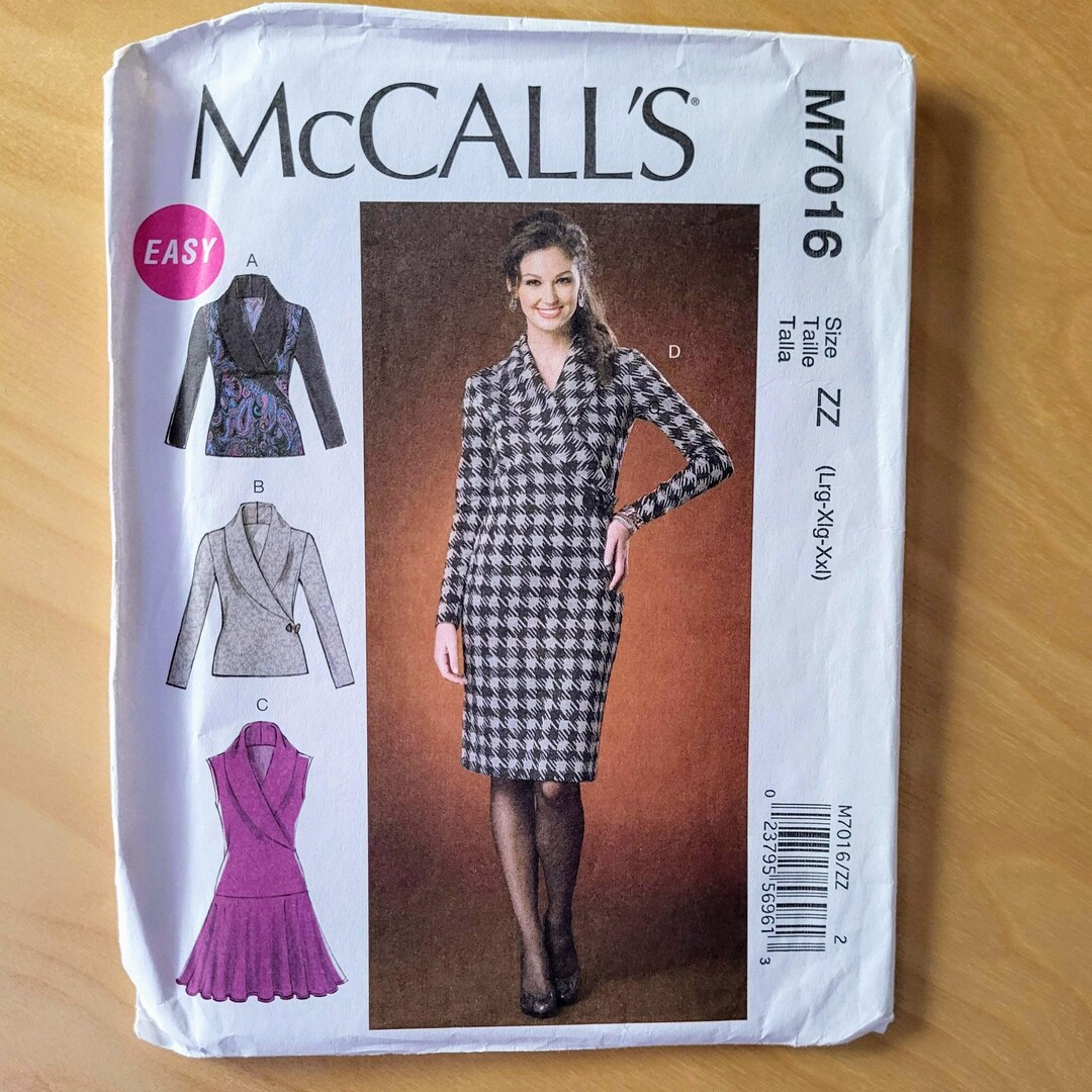 Mccall's Sewing Pattern M7016 Misses Dresses and Tops Sizes L-XXL - Etsy