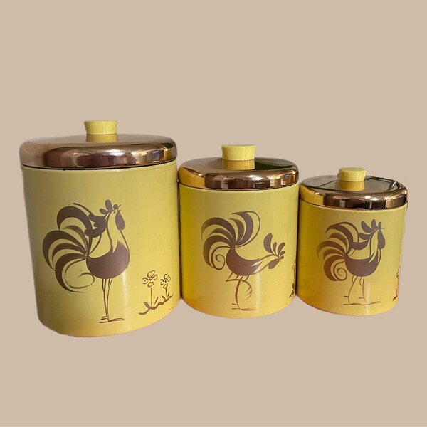 Rooster Canister Set - Etsy