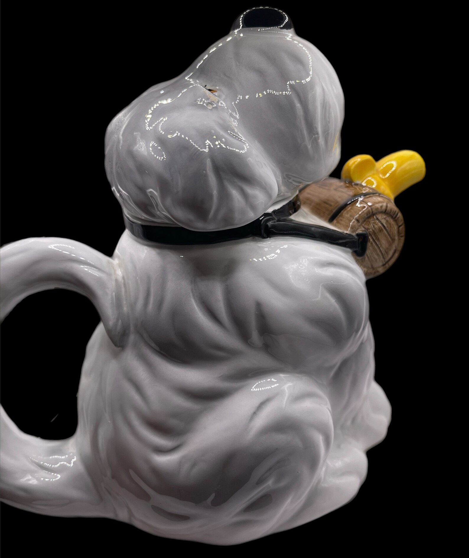 Vintage Ceramic St. Bernard W/ Barrel Teapot by Roy Simpson, Vintage ...