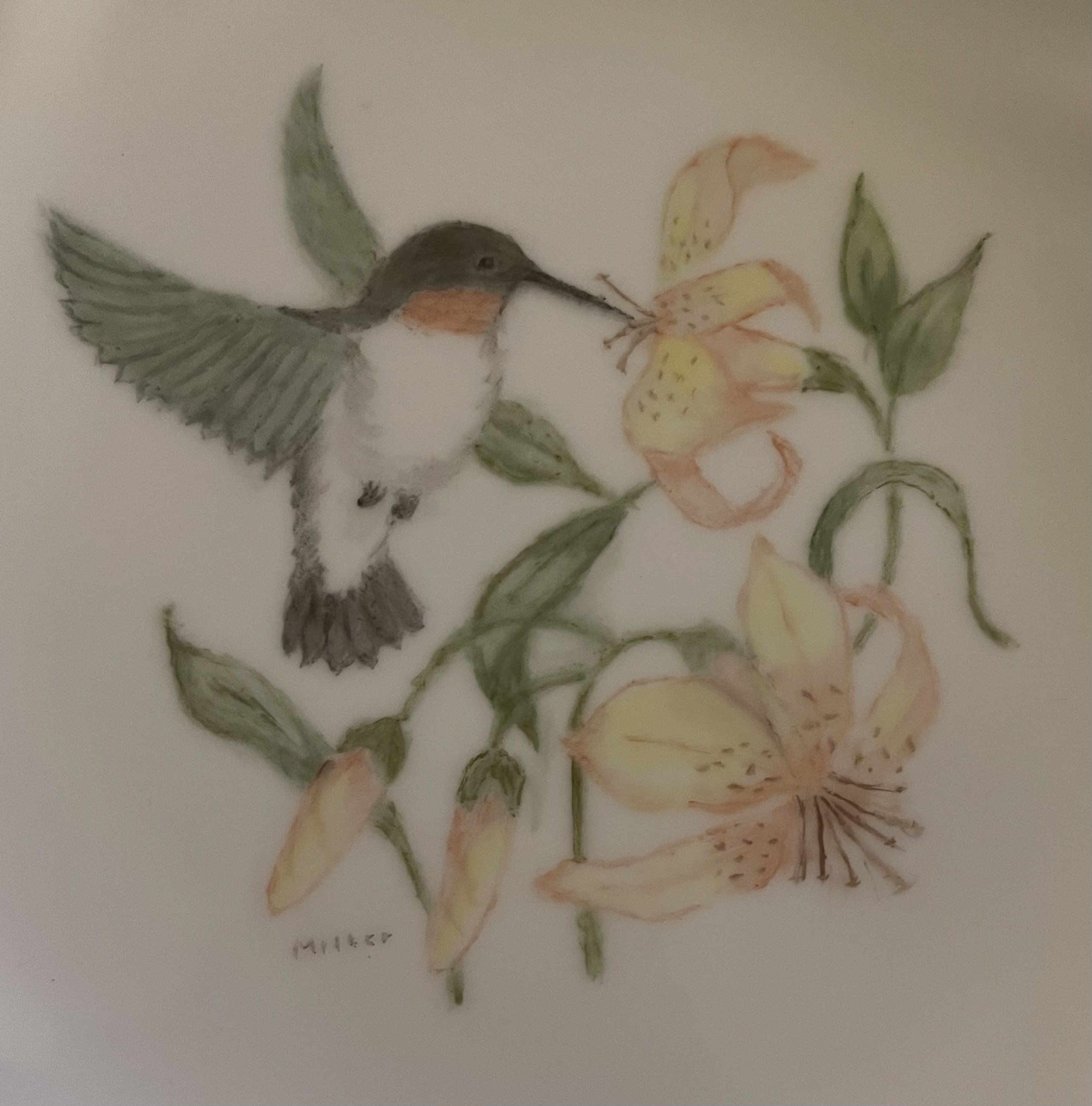 Vintage Decorative Hummingbird Plate, Gallery Collections Kanzo by ...