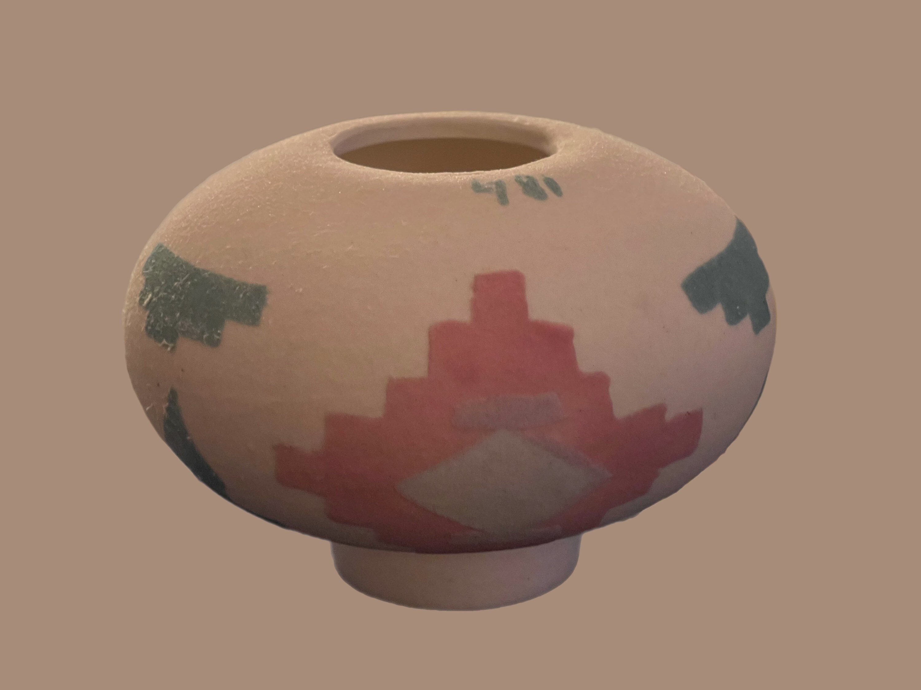 Vintage Native American Sand Art Vase, Southwestern Vase, 80s Sand Art ...