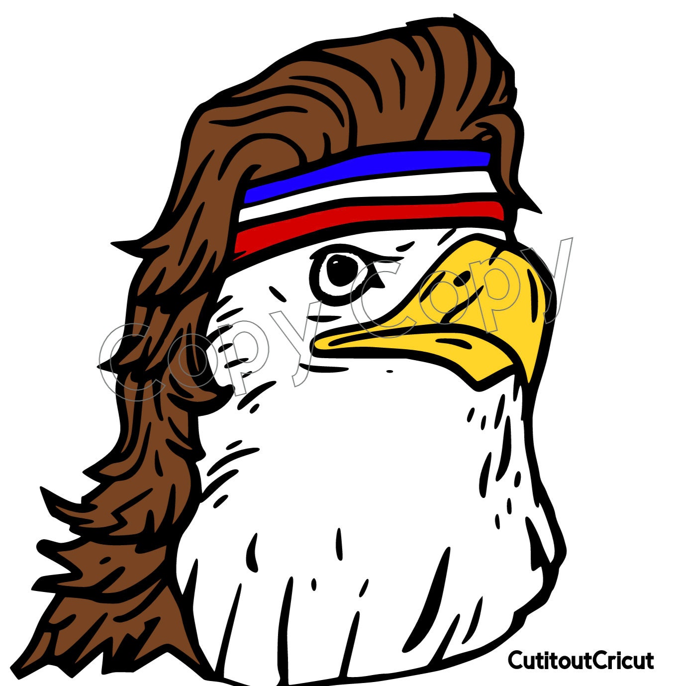 USA Eagle Mullet SVG - Etsy