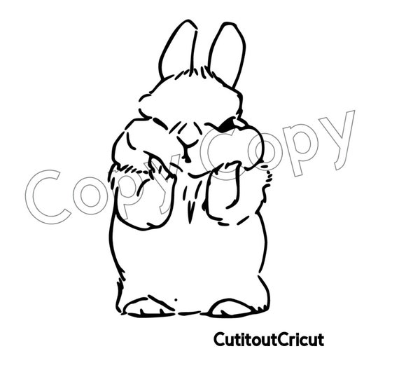 Grumpy Bunny Clipart