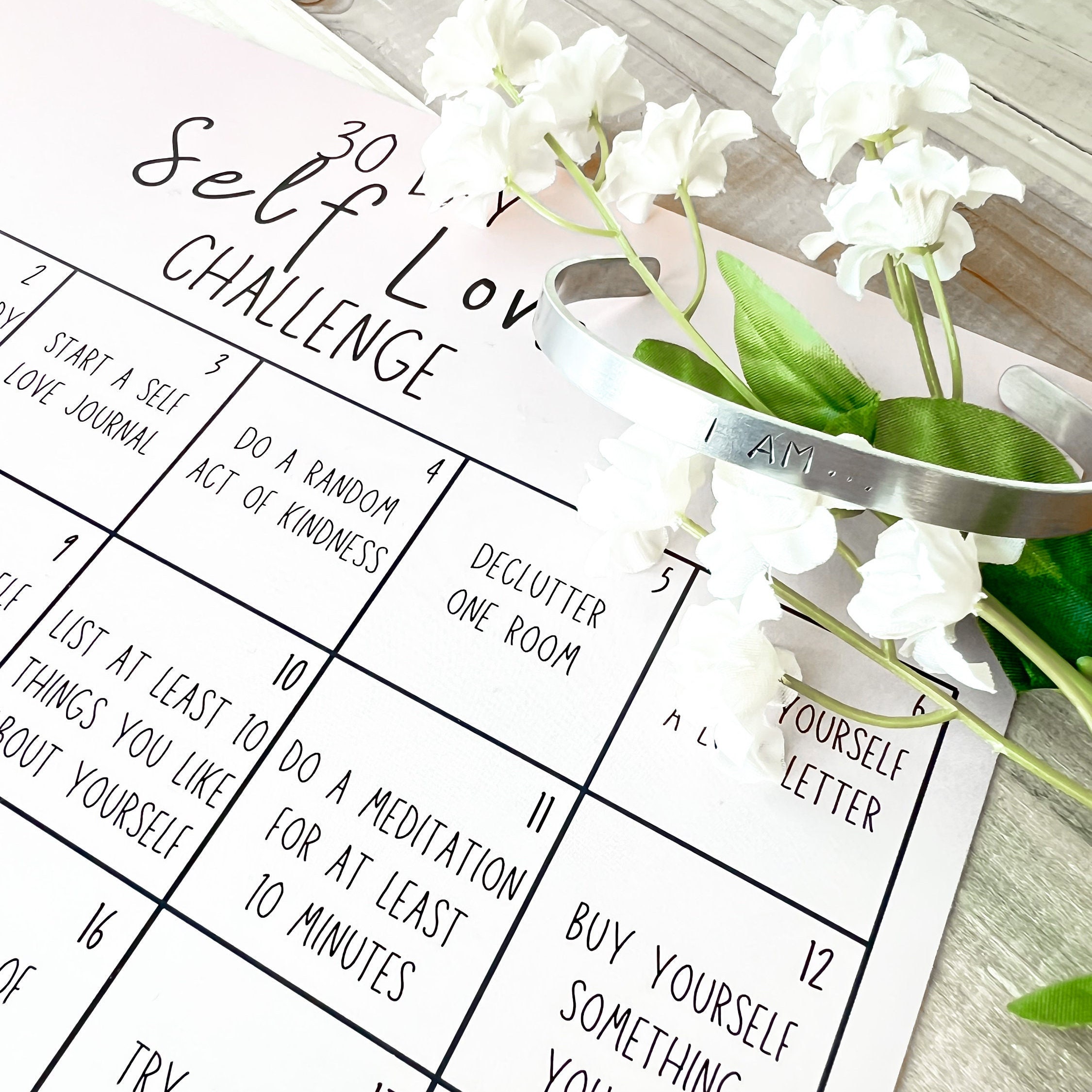Self Love Challenge | 30 Day Challenge for Self-love | Physical Product ...