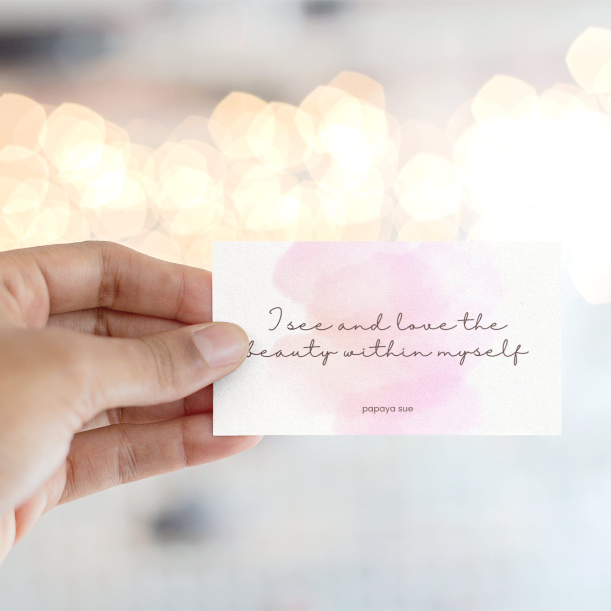 Self Love Affirmation Cards Positive Quote Flash Cards - Etsy