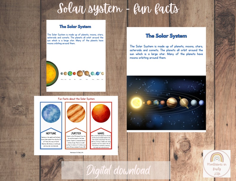 My Solar System Book - Montessori Learning Resources - Etsy