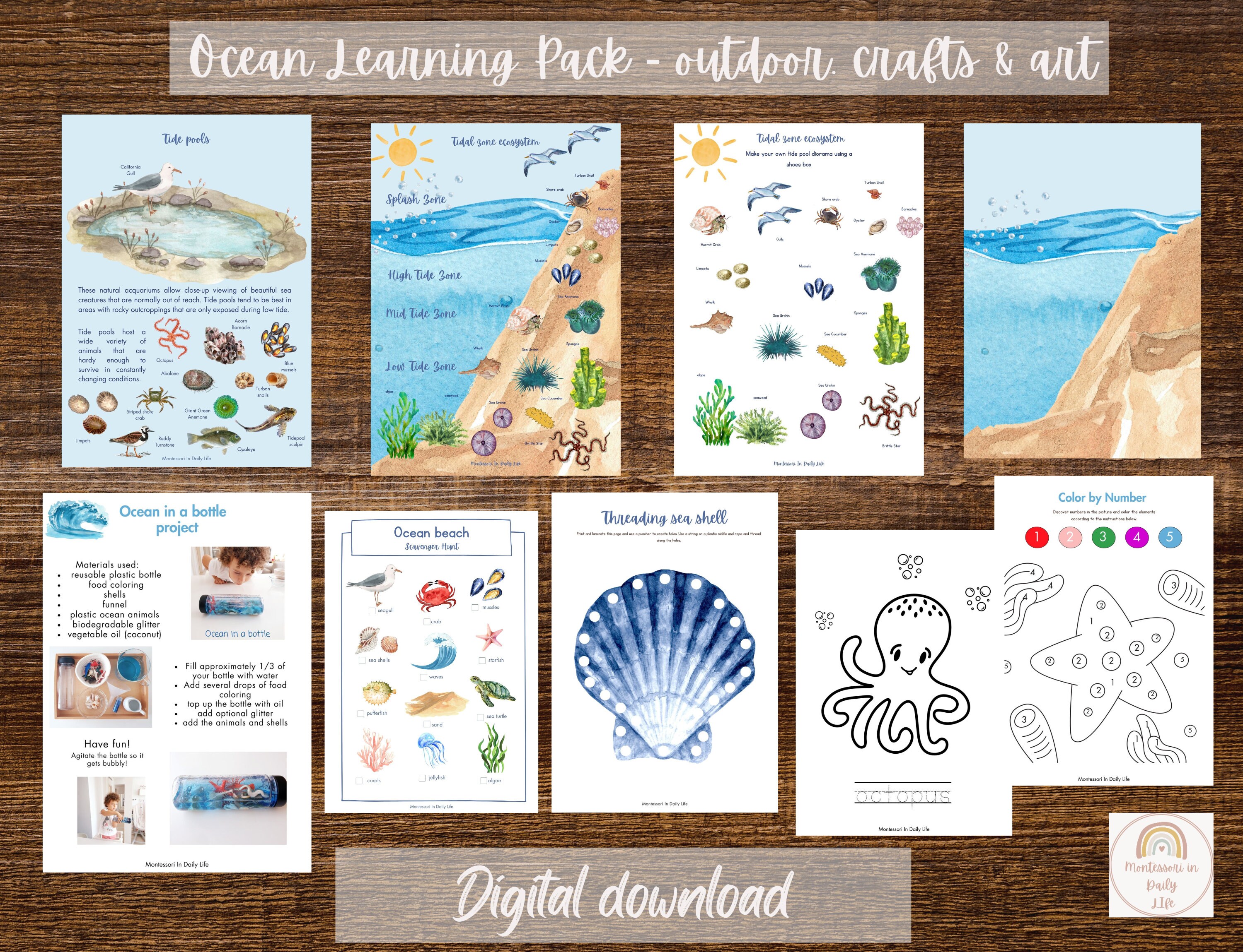 O is for Ocean Learning Pack With FREEBIE Ocean Alphabet - Etsy