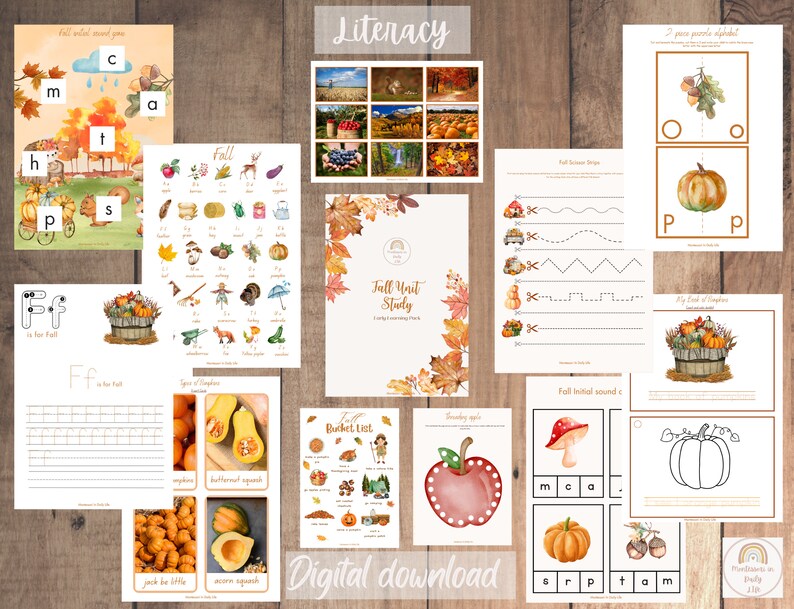 Fall Unit Study + FREE Resources - Montessori Inspired Pre-school ...