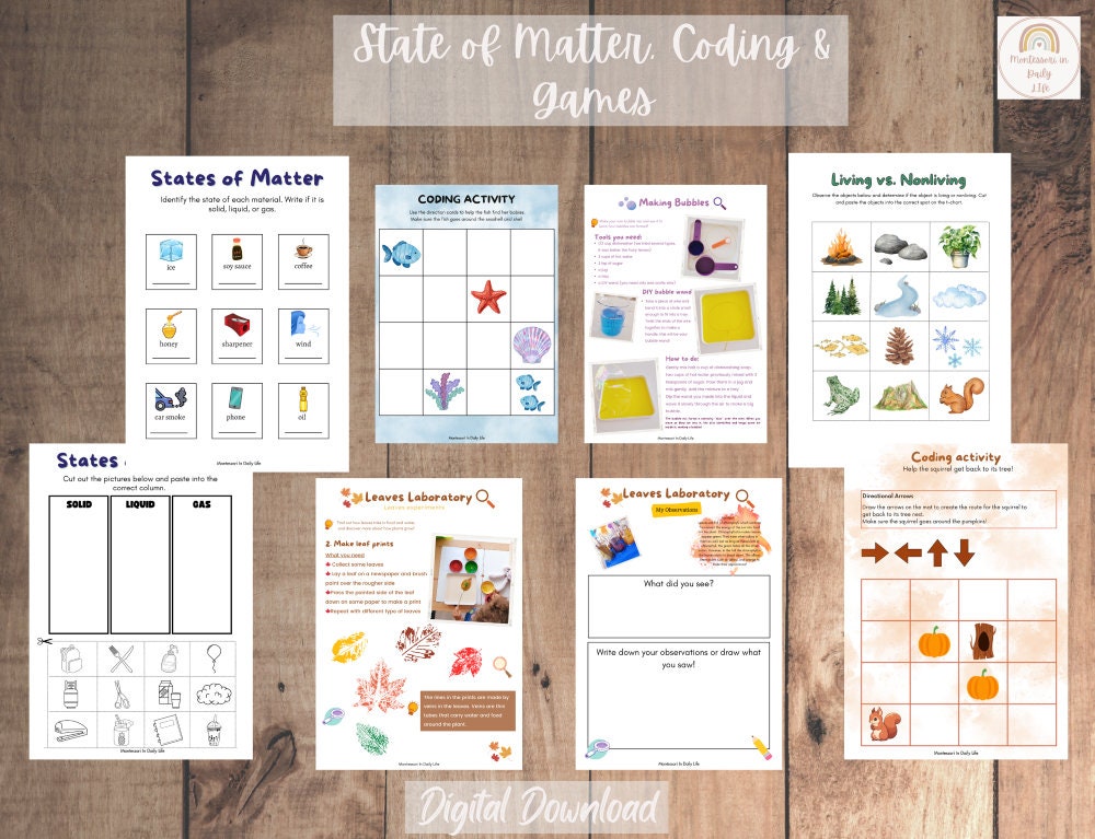 My First STEAM Activity Book + FREE State of Matter Mini Pack - Etsy
