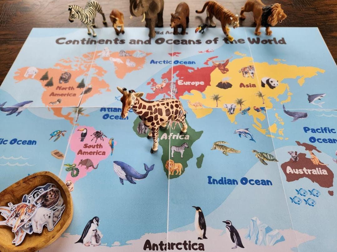 Animals of the World Encyclopedia 250 Montessori Inspired Unit for 5 ...