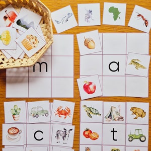 Montessori CVC Words and Phonics Activity Pack 3 - 6 Years Old - Etsy