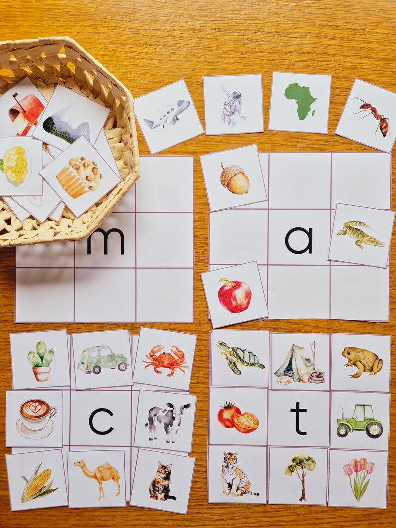 Montessori CVC Words and Phonics Activity Pack 3 - 6 Years Old - Etsy