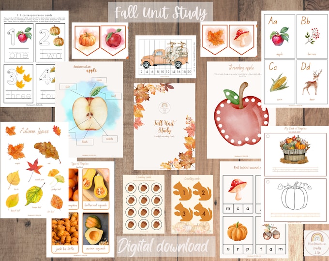 Fall Unit Study + FREE Resources - Montessori Inspired Pre-school ...