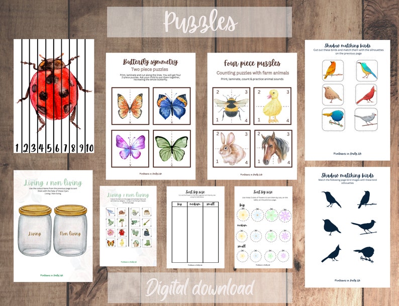 Spring Learning Pack - Montessori and Spring Inspired Activities - Etsy