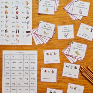 Montessori CVC Words and Phonics Activity Pack 3 - 6 Years Old - Etsy