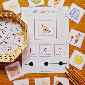 Montessori CVC Words and Phonics Activity Pack 3 - 6 Years Old - Etsy