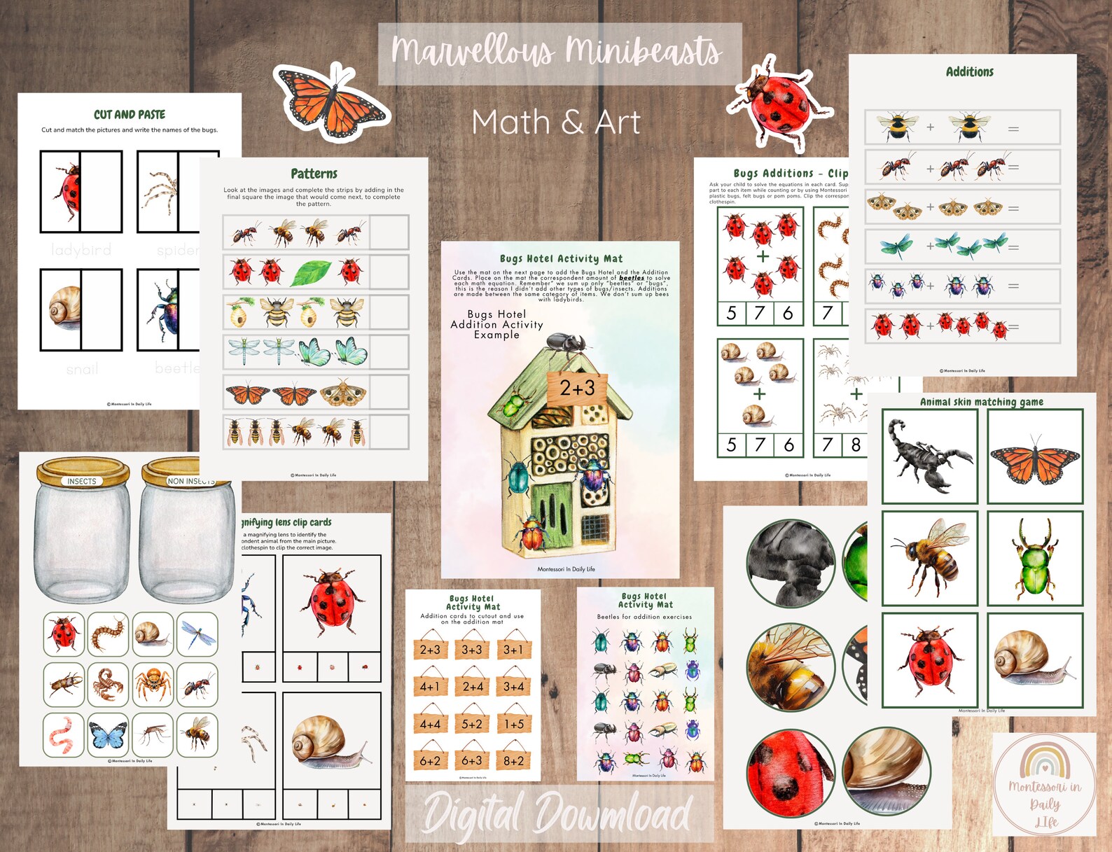 Marvelous Minibeasts - Montessori Inspired Unit Study + FREE Alphabet ...